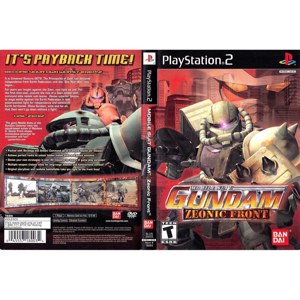 Jual Kaset PS2 Game Mobile Suit Gundam - Zeonic Front | Shopee Indonesia