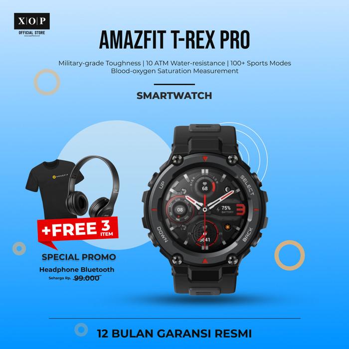 Jual Valera / Amazfit T-Rex Pro Smartwatch Military Grade Spo2 Gps - Garansi Resmi | Shopee ...