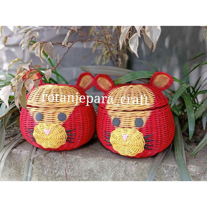 Jual rotan kepala tiger/kepala harimau/kepala macan/rotan imlek ...