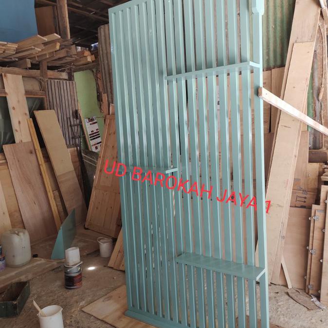 Jual Kayu Partisi Ruangan Rak/Skat Ruangan Kayu Jatibelanda/Skat Kayu ...
