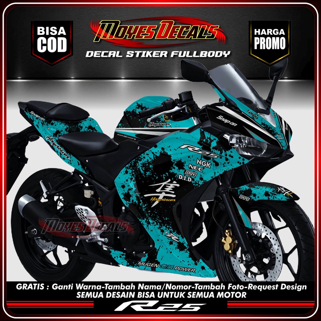 Jual Decal Stiker R25 old Fullbody Sticker Decal R25 Decal Stiker Motor ...
