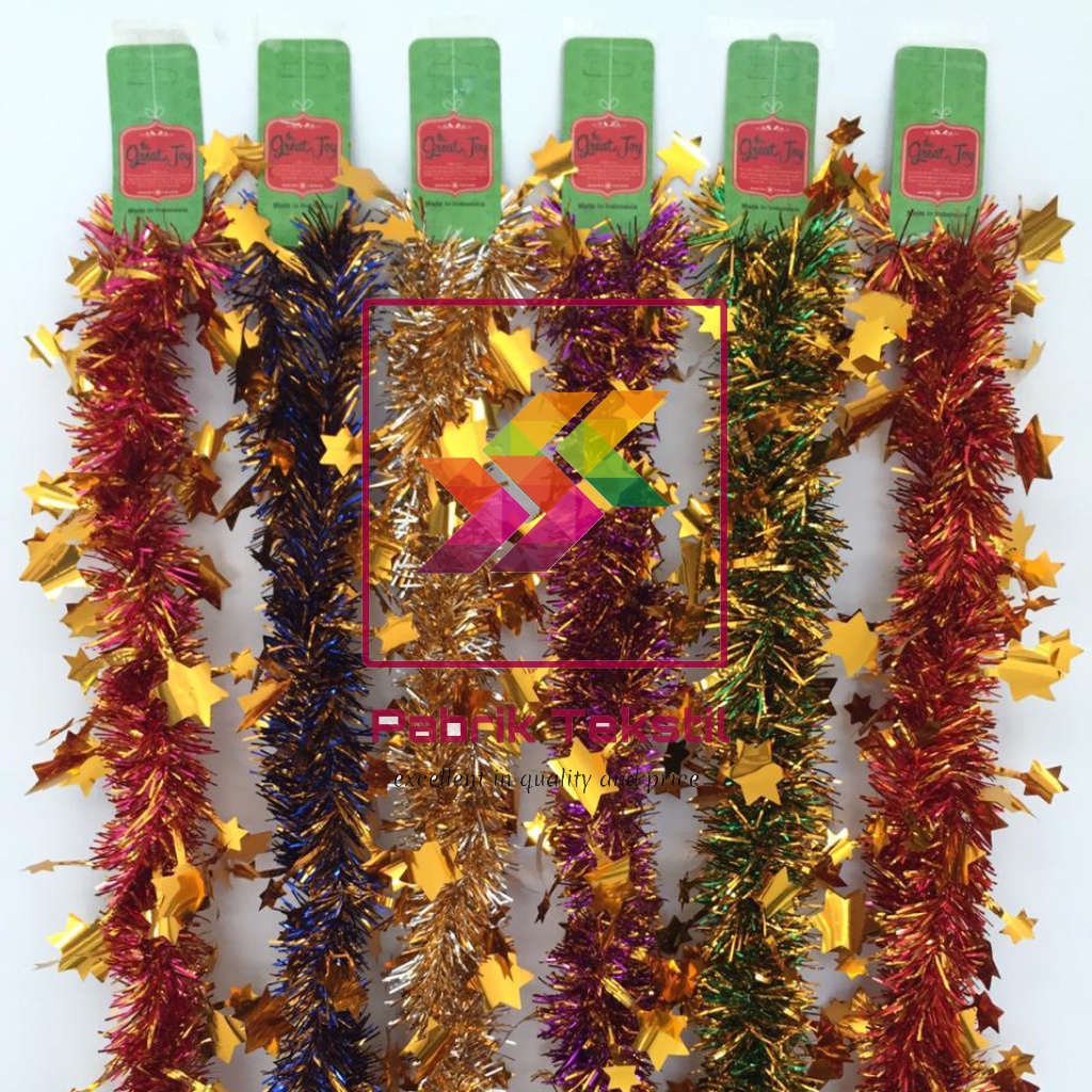 Jual Slinger Bintang Besar / Tinsel Bintang / Slinger Bintang emas ...