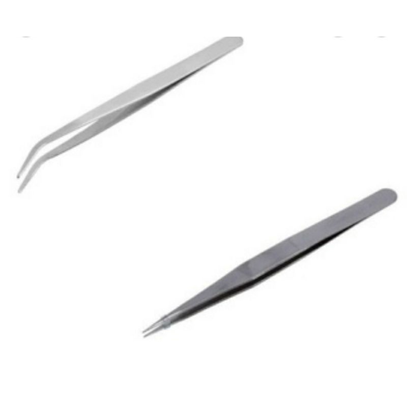 Jual Jepit obras pinset obras nikel model bengkok per biji | Shopee ...