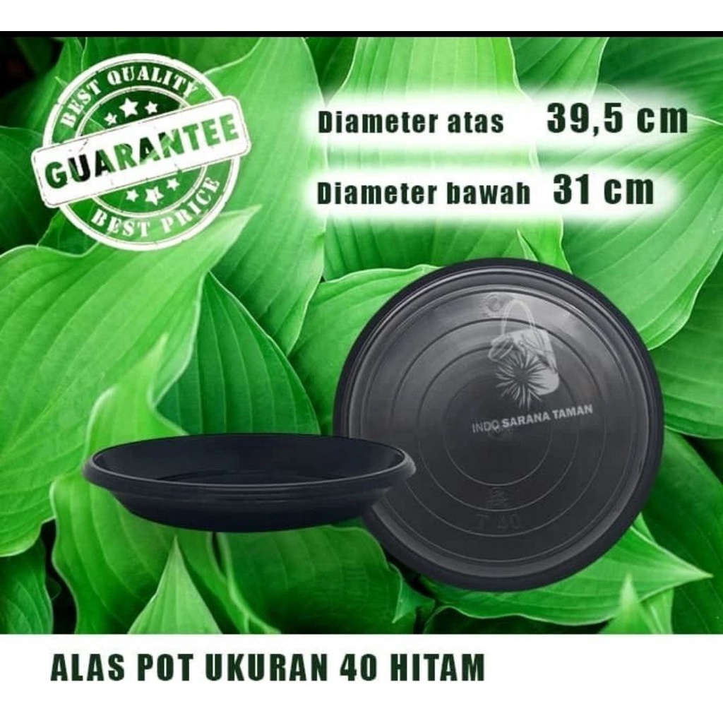 Jual ALAS POT 40 HITAM Tatakan Pot Piringan Pot untuk pot ukuran 40 ...