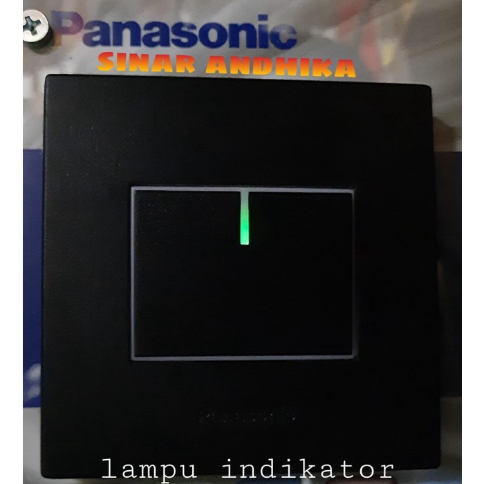 Jual SAKLAR ENGKEL LEBAR INDIKATOR HITAM STYLE E PANASONIC WESJ 78029B ...