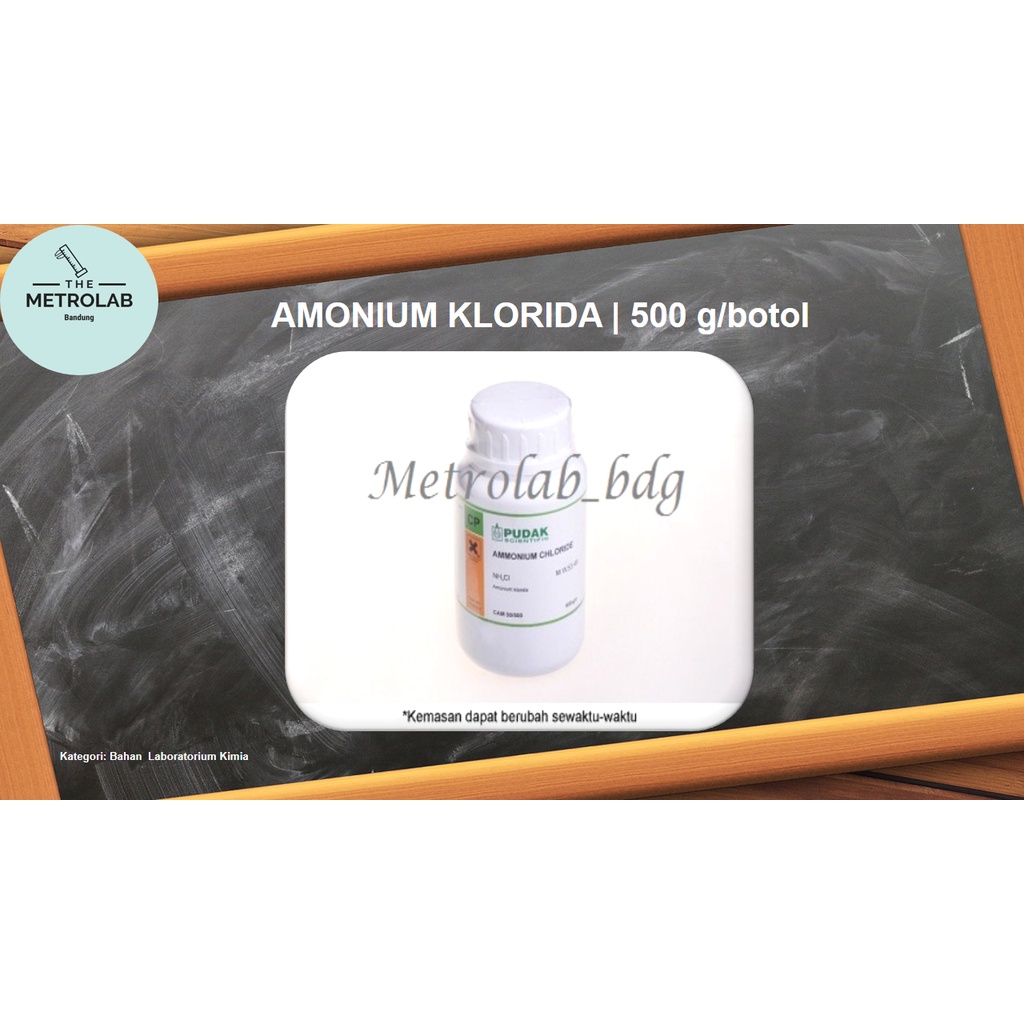 Jual Amonium Klorida | Ammonium Chloride | NH4Cl | 500 g | Shopee Indonesia