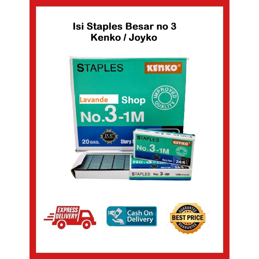 Jual ISI STAPLES BESAR NO 3 KENKO | Shopee Indonesia