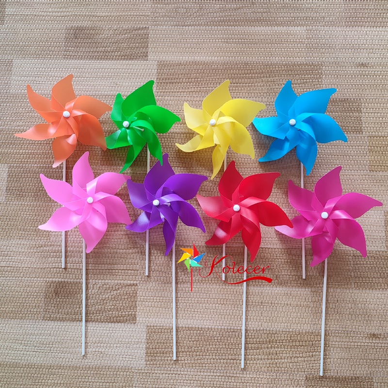 Jual Kincir Angin Kolecer Lipat 6 Petal 21 cm Sharp Pinwheel Mainan ...