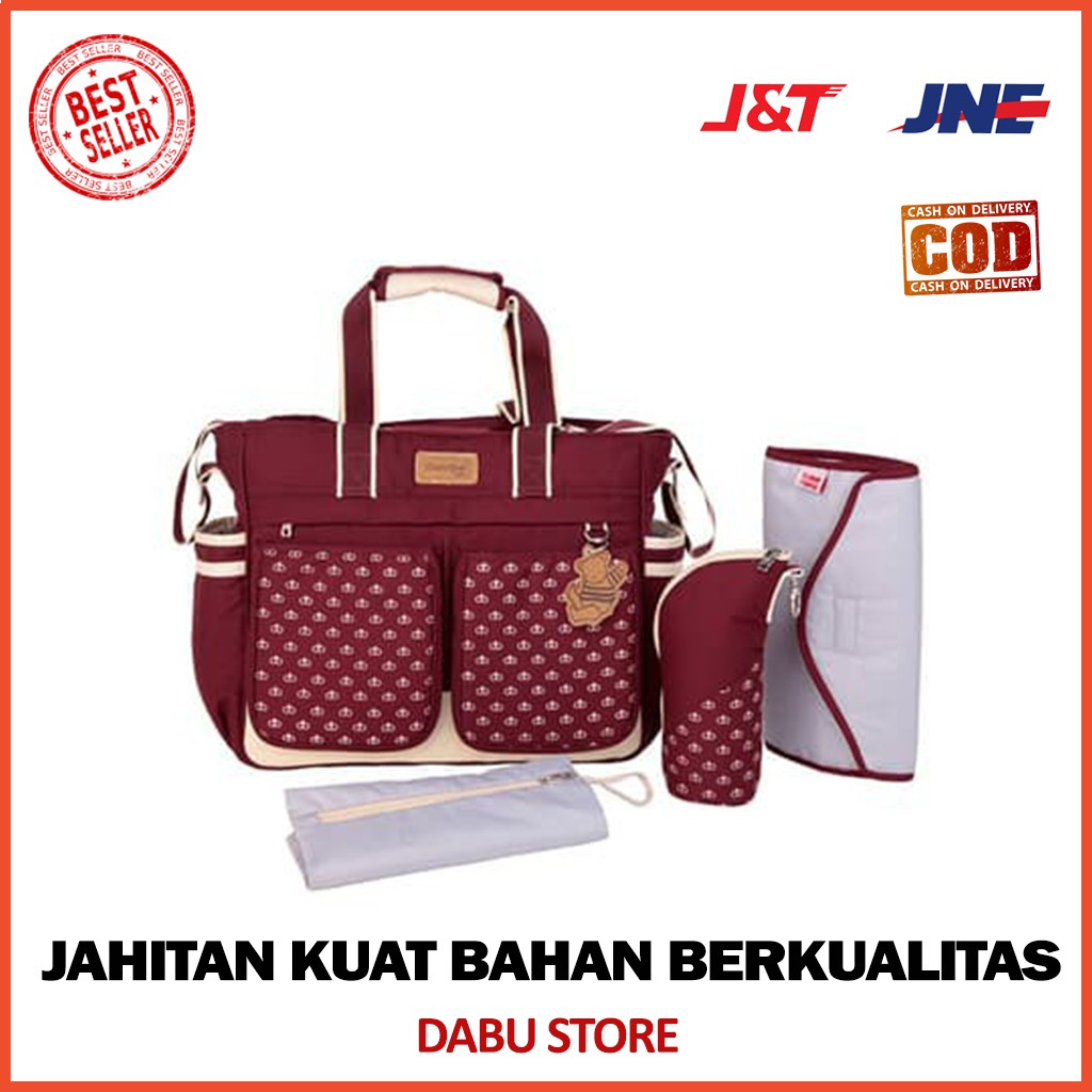 Jual Tas Bayi Dialogue Baby Tas Bayi Besar Emerald Series DGT7403 Merah ...