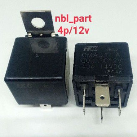 Jual Relay mobil 4p/12v Hke 40A | Shopee Indonesia