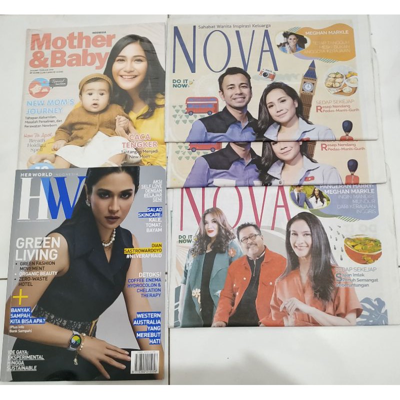 Jual Aneka majalah tabloid Nova HW Mother & Baby Indonesia / Majalah ...
