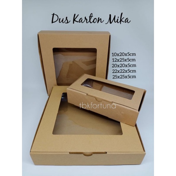 Jual Dus Karton Mika 20x20x5cm (1pcs) | Shopee Indonesia