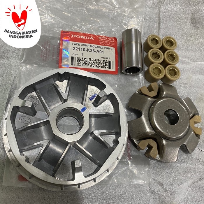 Jual K59 RUMAH ROLLER ASSY PULLY DEPAN SLIDER BOSH MOTOR HONDA VARIO 150 FI F1 125 LED ESP NEW ...