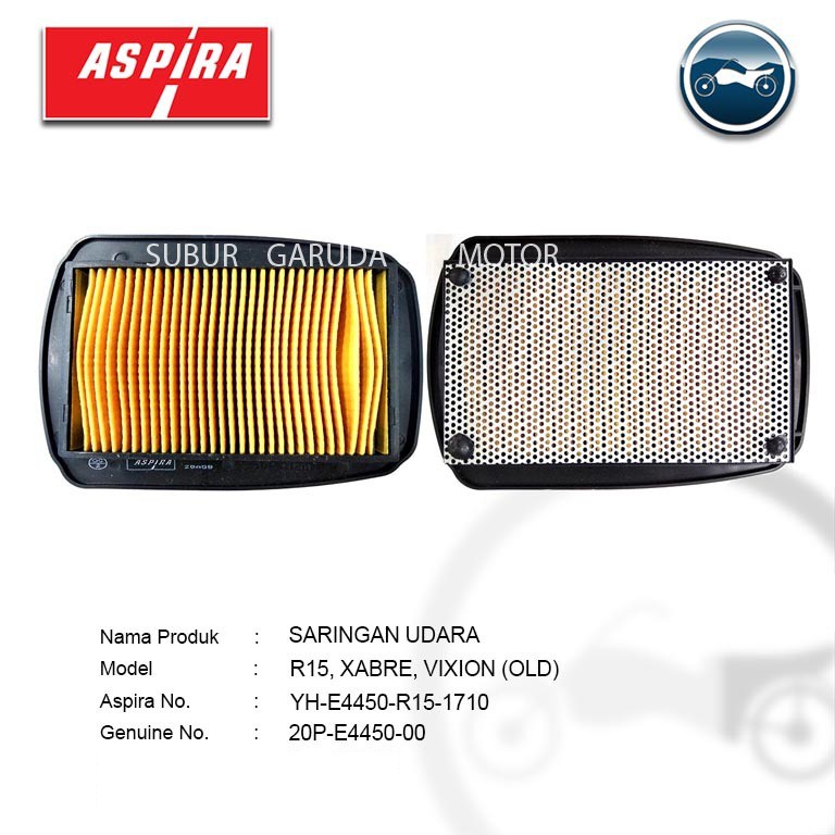 Jual FILTER UDARA R15 XABRE VIXION LAMA MERK ASPIRA SARINGAN KARBURATOR ...
