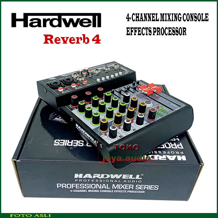 Jual Mixer Audio HARDWELL Reverb 4 Original Audio Mixer HARDWELL 4 Chanel | Shopee Indonesia