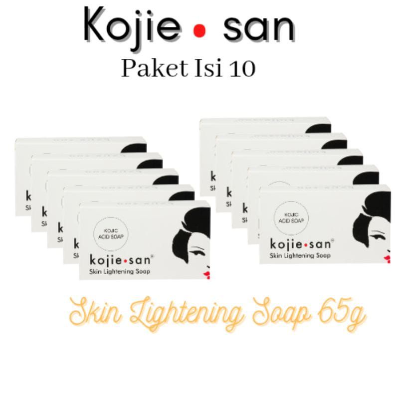 Jual Paket ISI 10 ORIGINAL Kojie San Skin Lightening Soap 65gr (Kojie ...