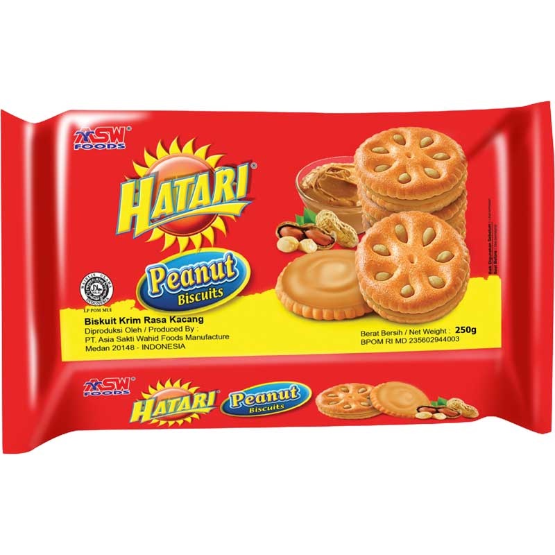 Jual HATARI Biskuit Peanut 250 g | Shopee Indonesia