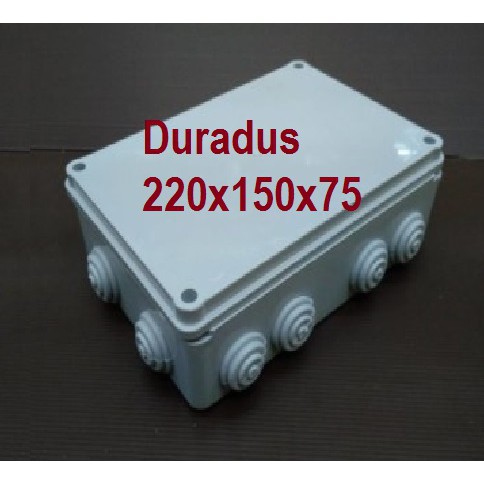 Jual DURADUS JUNCTION BOX TERMINAL KABEL 220x150x75 PUTIH | Shopee ...