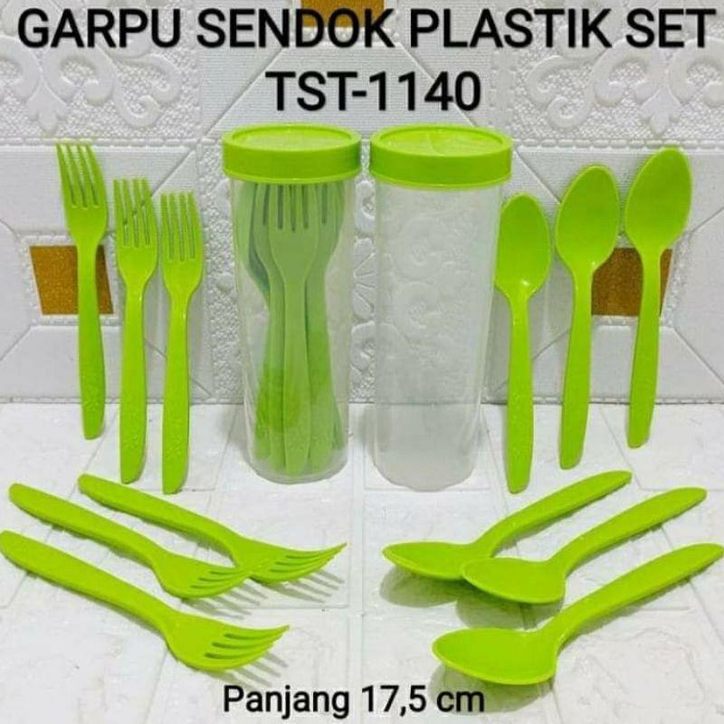 Jual SENDOK GARPU SET TRAVEL - TEMPAT SENDOK SET PLASTIK ISI 12PCS ...