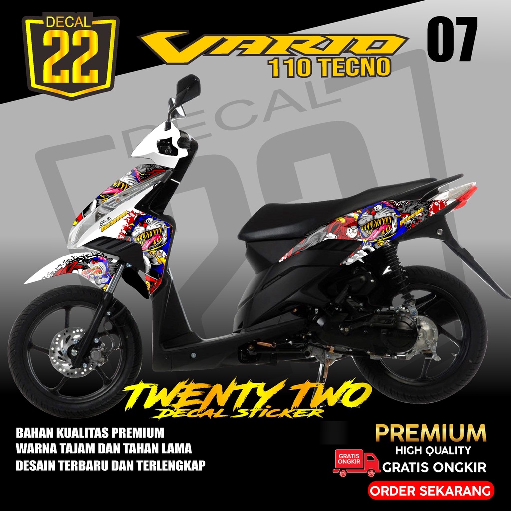 Jual DECAL STIKER VARIO 110 TECHNO FULL BODY,DECAL STIKER VARIO TECHNO ...