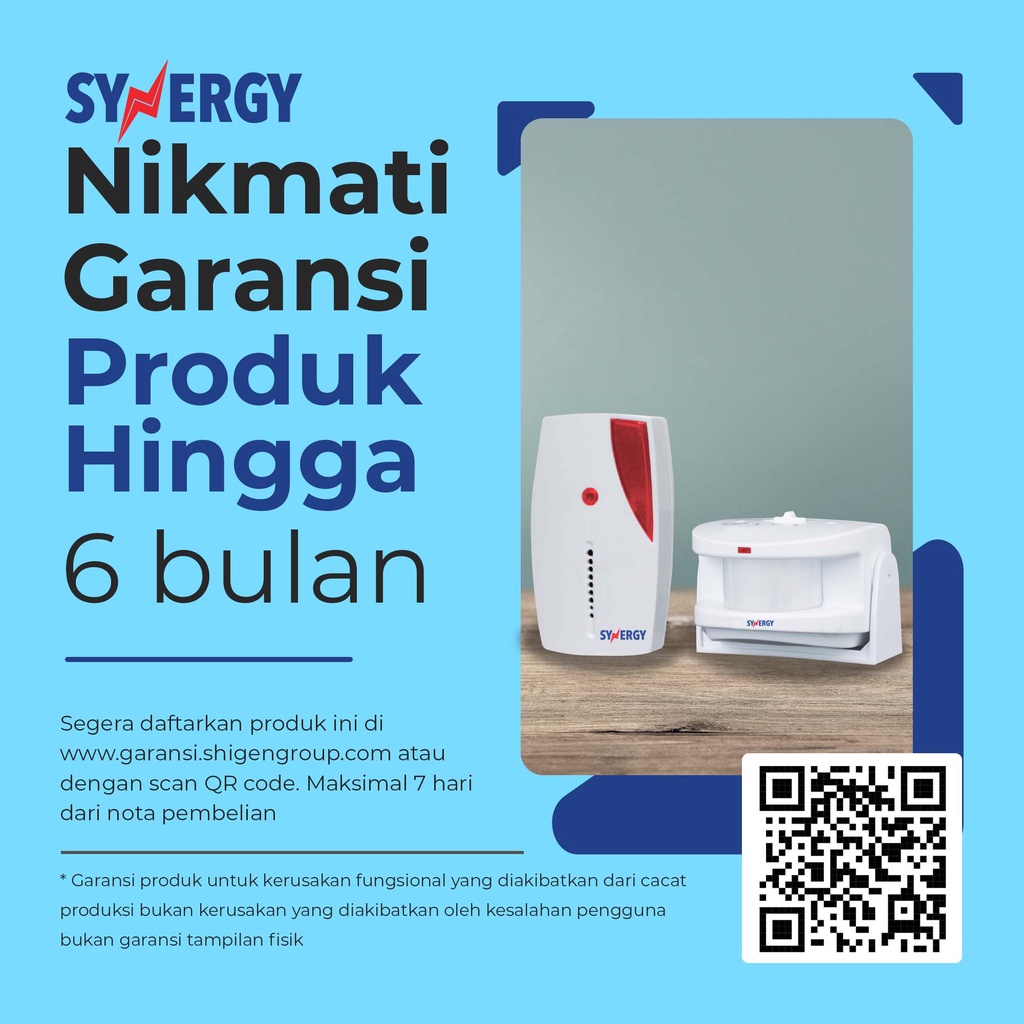 Jual [ORIGINAL] NEW MODEL SYN-8615A Bel Pintu/DoorBell Wireles SYNERGY ...