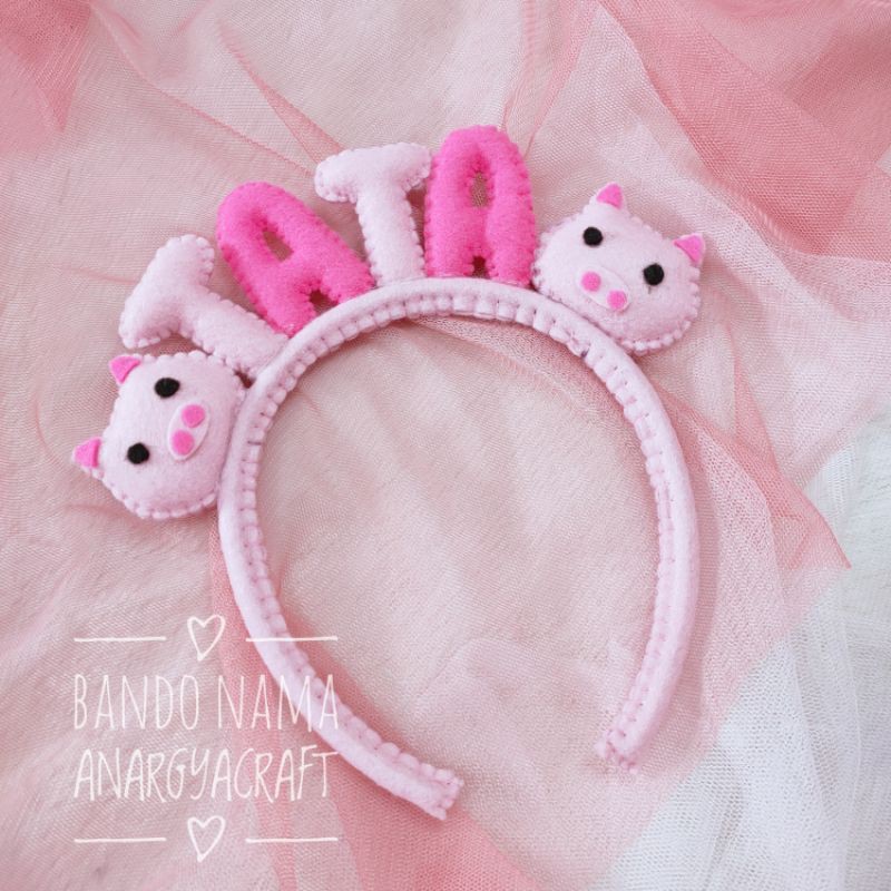 Jual Bando nama bando karakter huruf n boneka | Shopee Indonesia