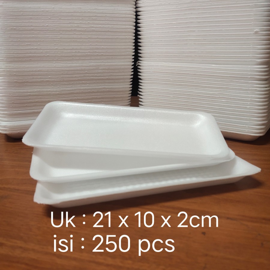 Jual FOAM TRAY TR 6 - STYROFOAM TRAY BUAH TR6 - ISI 250 PCS | Shopee Indonesia