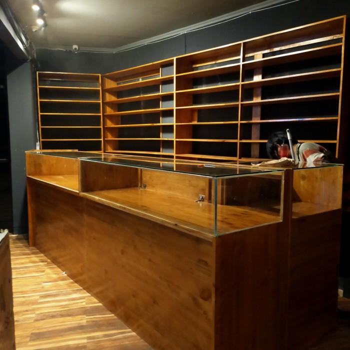 Jual Display | Etalase Vp Bahan Kayu Custum Harga Per Meter | Shopee ...