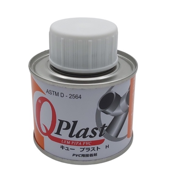 Jual Lem Pipa PVC Qplas Lem Pipa Air Kaleng 100 gram | Shopee Indonesia
