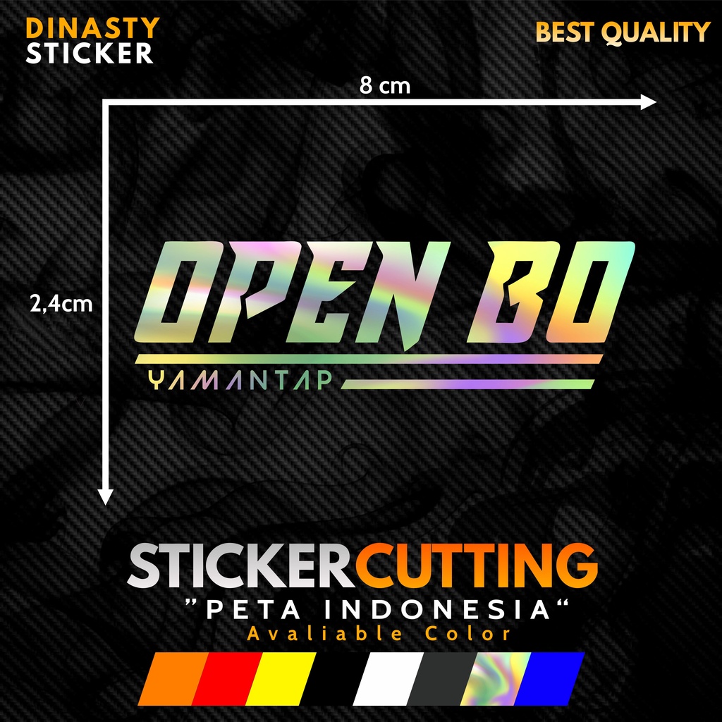 Jual STICKER STIKER CUTTING VIRAL OPEN BO YA MANTAP | Shopee Indonesia