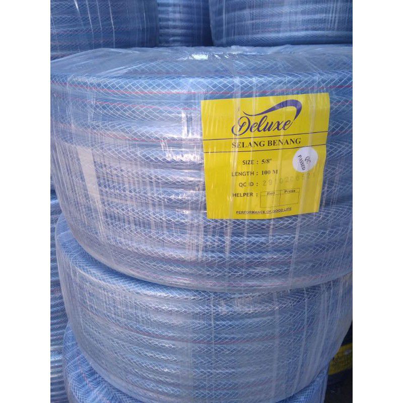 Jual SELANG AIR BENING SERAT / SELANG TAMAN TRANSPARAN SERAT 5/8 100m ...