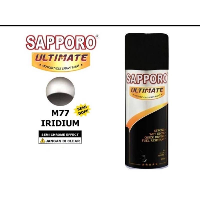 Jual SAPPORO ULTIMATE M77 IRIDIUM RACING CAT VELG SEMPROT AEROSOL SPRAY ...