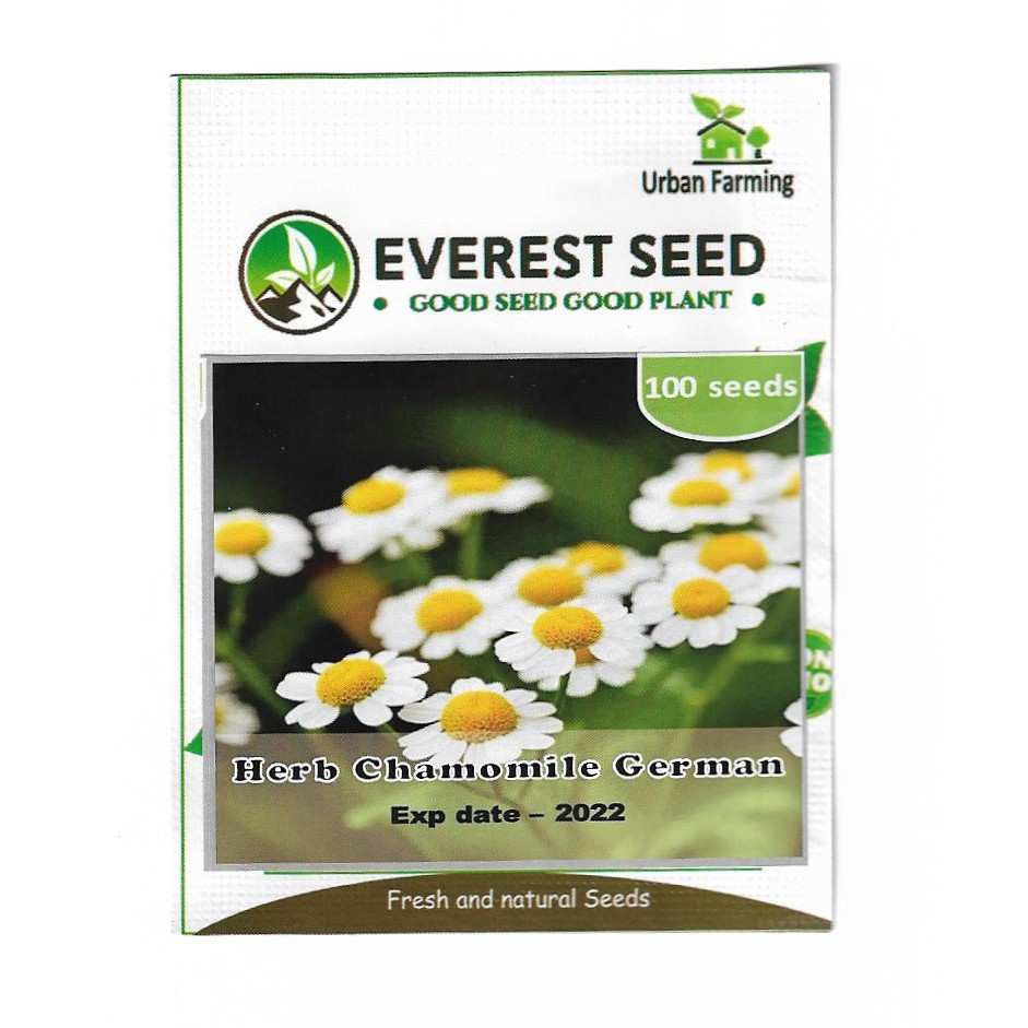 Jual Isi 100 Benih Bunga Chamomile herb Merk Everest Seeds Kemasan ...