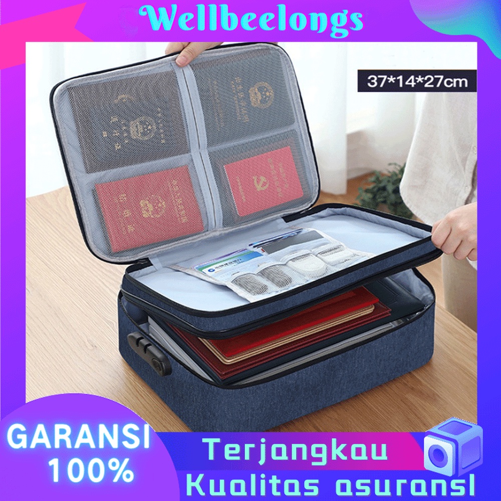 Jual FLASH SALE! Dokumen Storage Box/Besar Tas penyimpanan sertifikat ...