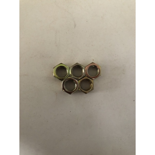 Jual Mur M10 kuning ( Mur 14 ) (PAKET 100pcs) | Shopee Indonesia