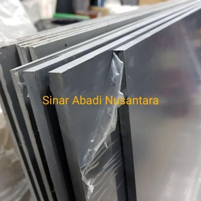 Jual PVC Sheet Abu-Abu Lembaran Dia 8mm 40cm 40cm / Poliyvinyl Chloride ...