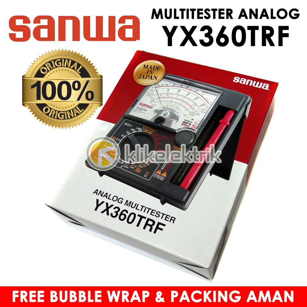 Jual MULTIMETER ANALOG SANWA YX-360TRF ORI JAPAN AVO METER YX 360 TRF YX360TRF | Shopee Indonesia