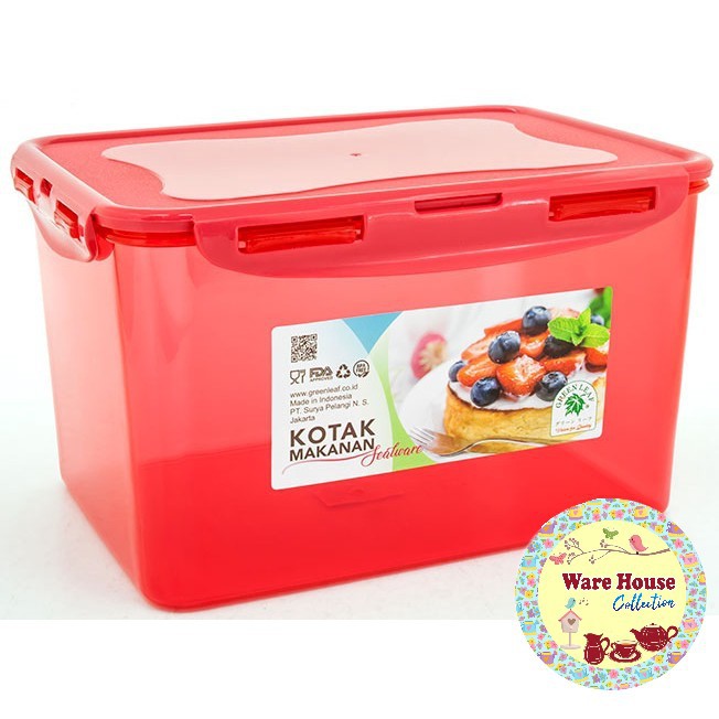 Jual Green Leaf Tempat Makan Sealware 5 Lt & 3 Lt /Lock 4 Kotak beras ...