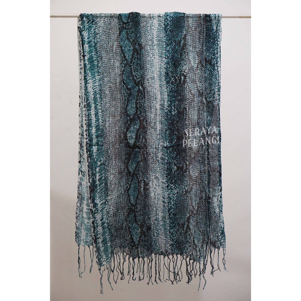 Jual Selendang Rajut Motif Animal Print | Ular | Scarf | Syal | Shawl ...