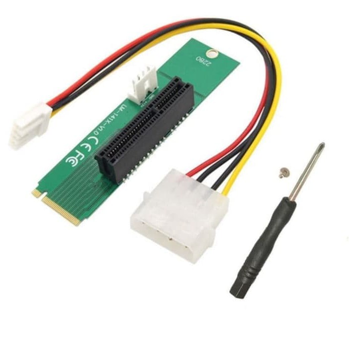 Jual PCI-E 4X Female to NGFF M.2 M Key Male Adapter Converter Card PCIE ...
