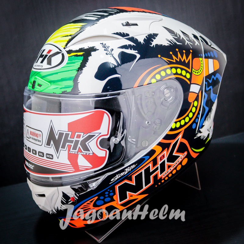 Jual NHK HELM GPR TECH STREET REMY #3 | WHITE GLITTER GLOSSY | GP R ...