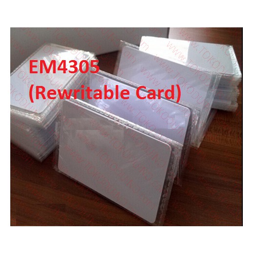 Jual EM4305 125KHz REWRITABLE RFID CARD / PROXIMITY CARD / ID CARD ACCESS | Shopee Indonesia