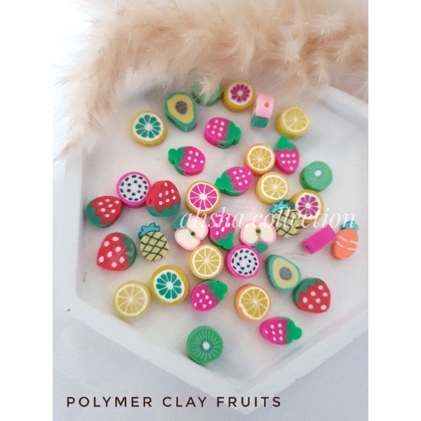 Jual Polymer Clay Lucu | Polymer Clay Fruits Star Panda Lucu | Shopee ...