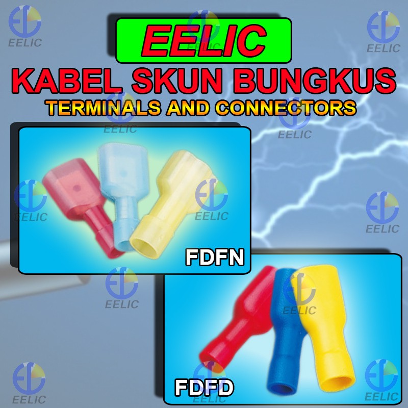 Jual EELIC KAS-FDFN -5.5-250 100 PCS KABEL SKUN BETINA BUNGKUS TOTAL ...