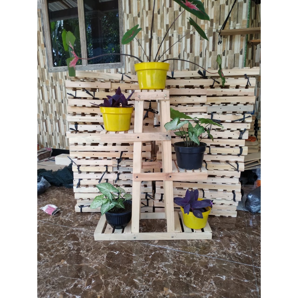 Jual PROMO !! Rak bunga minimalis / rak bunga susun / standing pot ...