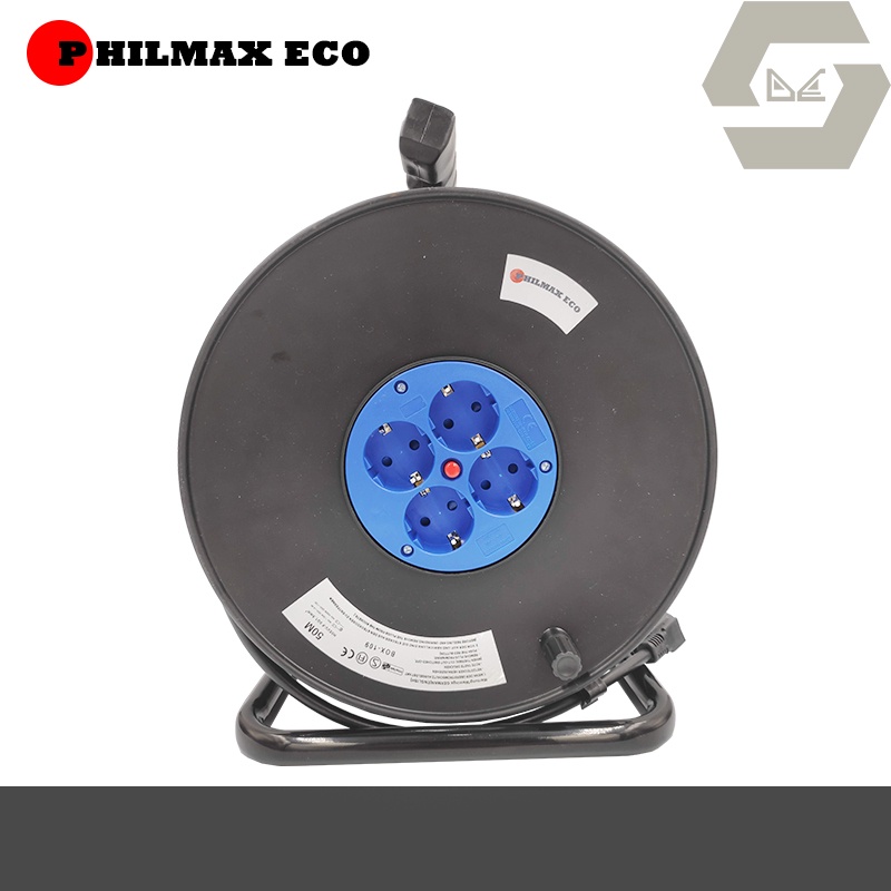 Jual Kabel Roll / Cable Reel 50m 3x1.5mm (Stop Kontak 4 Lubang) PHILMAX ECO | Shopee Indonesia
