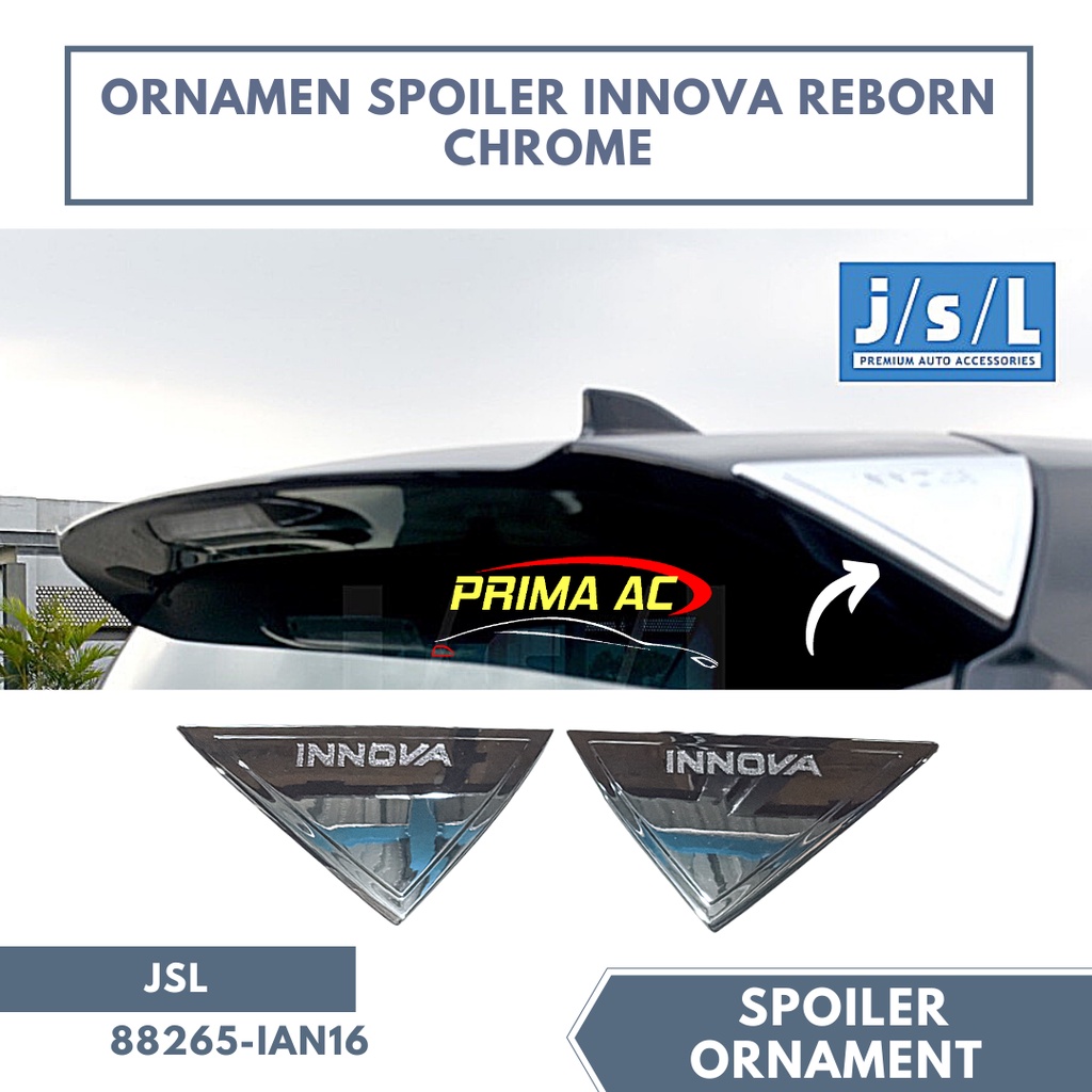 Jual PROMO / CUCI GUDANG DISKON ORNAMEN SPOILER INNOVA REBORN CHROME ...