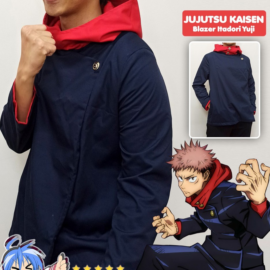 Jual JAKET BLAZER ANIME JUJUTSU KAISEN Itadori Yuji Sukuna Cosplay ...