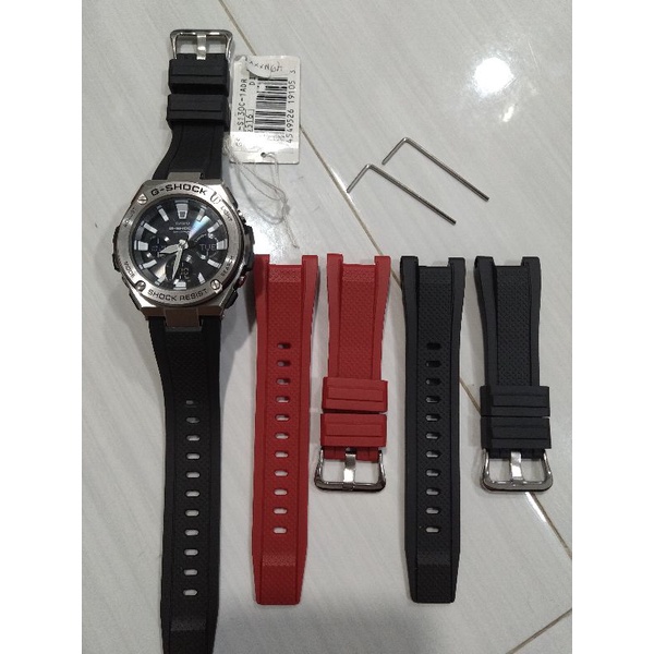 Jual TALI JAM TANGAN KARET CASIO G SHOCK SERI GST | Shopee Indonesia