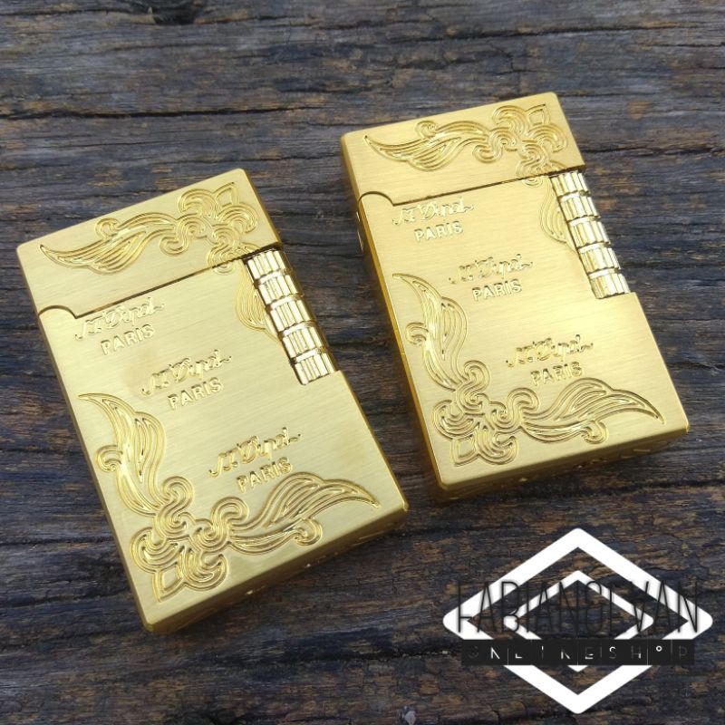 Jual Korek Api Gas Dupont Ukir Gold Edition | Shopee Indonesia